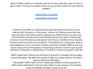 IMVU Credits hack cheats 2023