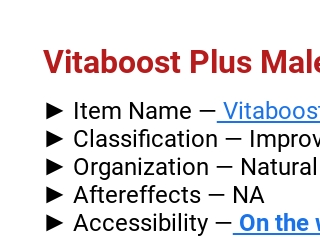 Vitaboost Plus Male Enhancement