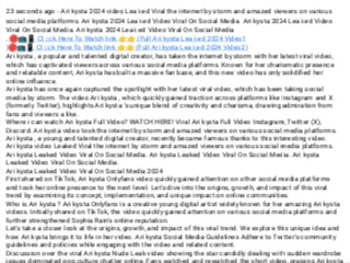 ++Full~VIDEOS] Ari kysta Nude Leaked MMS Latest Video Trending ON ...