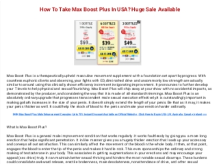 How To Build Confidence By This MaxBoost Plus Cost "USA"?