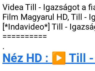 ((VIDEA FILMEK)) Till Igazságot a fiamnak 2022 Teljes film magyarul