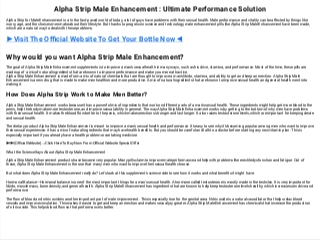 Alpha Strip Male Enhancement