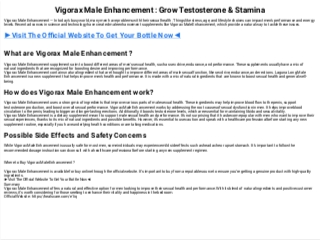 Vigorax Male Enhancement