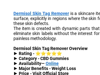 Dermisol Skin Tag Remover