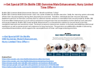 Biolife CBD Gummies Male Enhancement Reviews :- Benefit and where To Buy
