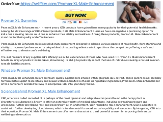 Proman XL Gummies Is It Safe Or Trusted