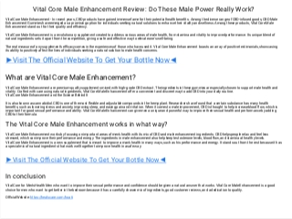 Vital Core Male Enhancement