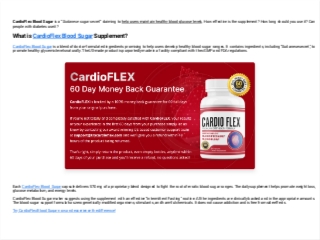 CardioFlex - Been tested over 300 different ways to produce the ...
