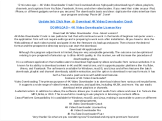 4K Video Downloader Crack (2025) + License Key Free