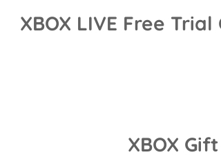 XBOX LIVE Free Trial Code Free 100 XBOX Gift Card - (xbox live free ...