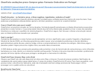 CleanForte-avaliações-preco-Comprar-gotas-Farmacia-Onde obter em Portugal