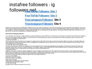 instafree followers - ig followers.net - insta Login