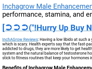 Inchagrow Male Enhancement