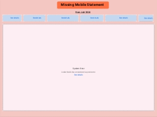 Missing Mobile Statement