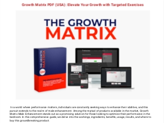 The Growth Matrix Male Enhancement: Strengthening Your Path to Success
