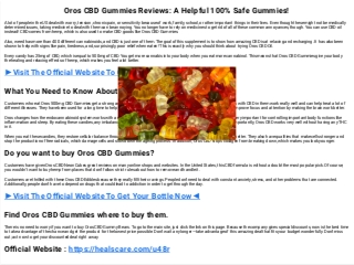 Oros CBD Gummies