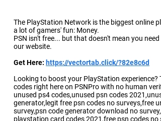 Playstation Network Redeem Codes Online PS4 Free Code