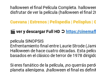 ((Repelis))halloween el final (2022) La Película Completa online