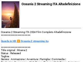 Oceania 2 ~ Streaming ita Cineblog01