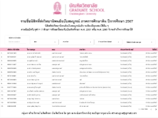 First Semester, Academic Year 2024