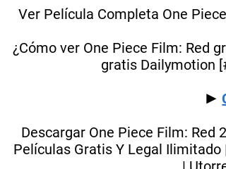 PelisplUS !! Ver One Piece Film: Red (2022) Online en Español Latino ...
