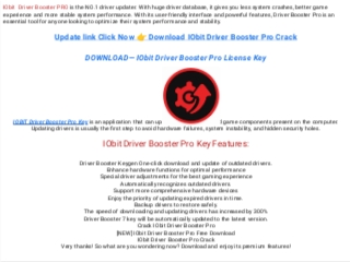 IObit Driver Booster Pro Crack v12 + Serial Key Latest 2025