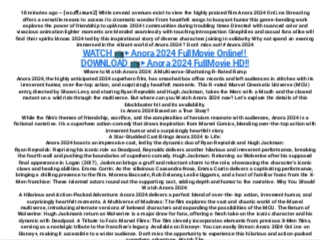 Anora (𝟸𝟶𝟸𝟺) Full M𝚘𝚟𝚒𝚎 𝚈𝚃𝚂 T𝚘𝚛𝚛𝚎𝚗𝚝 – D𝚘𝚠𝚗𝚕𝚘𝚊𝚍 𝚈𝚒𝚏𝚢 𝙼𝚘𝚟𝚒𝚎𝚜 𝙰𝚟𝚊𝚒𝚕𝚊𝚋𝚕𝚎 𝙽𝚘𝚠