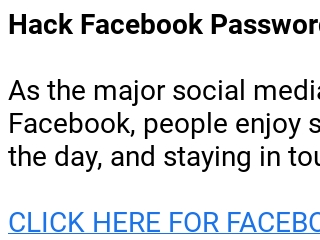 Hack Facebook Password Fb Hack Link 2022 [ghs4]