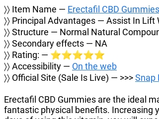 Erectafil CBD Gummies *PRICE* Increase Desire, Boost Libido!