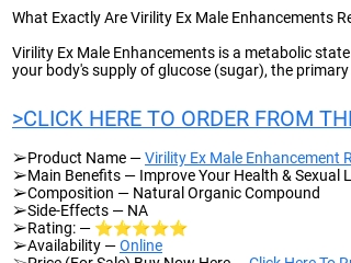 Virility Ex Male Enhancement Reviews | Worth Buying? | Buy From The ...