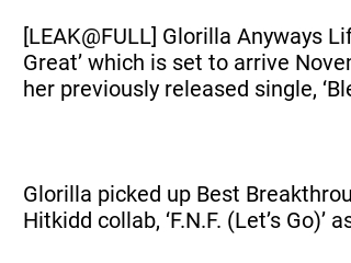 [LEAK@FULL] Glorilla Anyways Life's Great Album Download