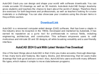 Download - AutoCAD 2025 Crack With Activation Key Free Download