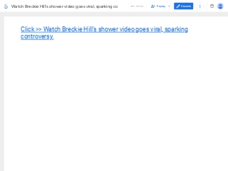 Watch Breckie Hill’s shower video goes viral, sparking controversy.