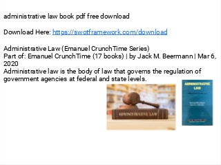 administrative law book pdf free download