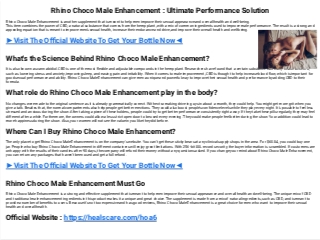 Rhino Choco Male Enhancement