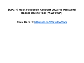 [GPC-F] Hack Facebook Account 2023 FB Password Hacker Online Tool ...
