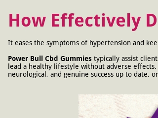 Power Bull CBD Gummies : Alarming Details Emerge!!