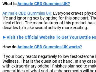Animale CBD Gummies Natural Ingredient